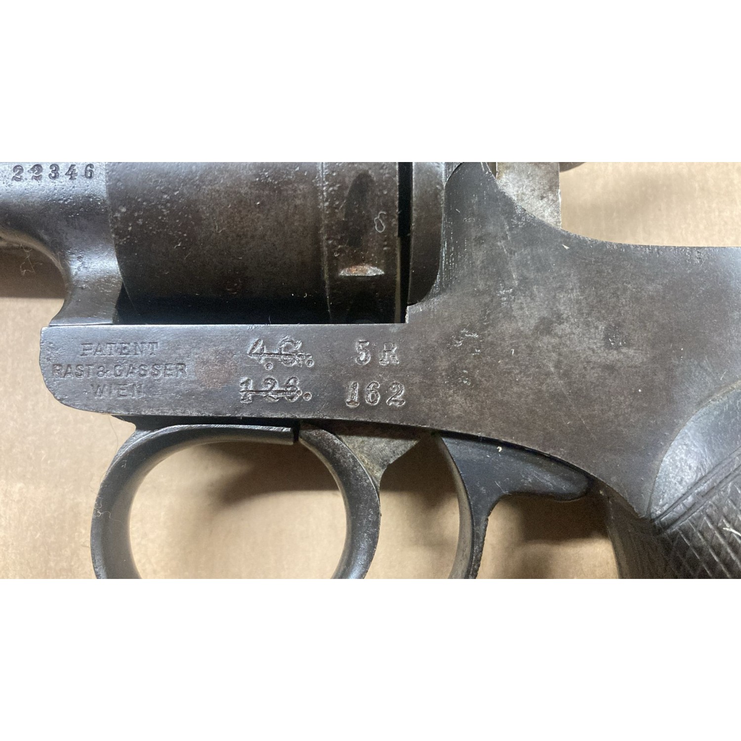 Rast & Gasser rot gun cal. 8 Gasser, general conditions as shown in ...