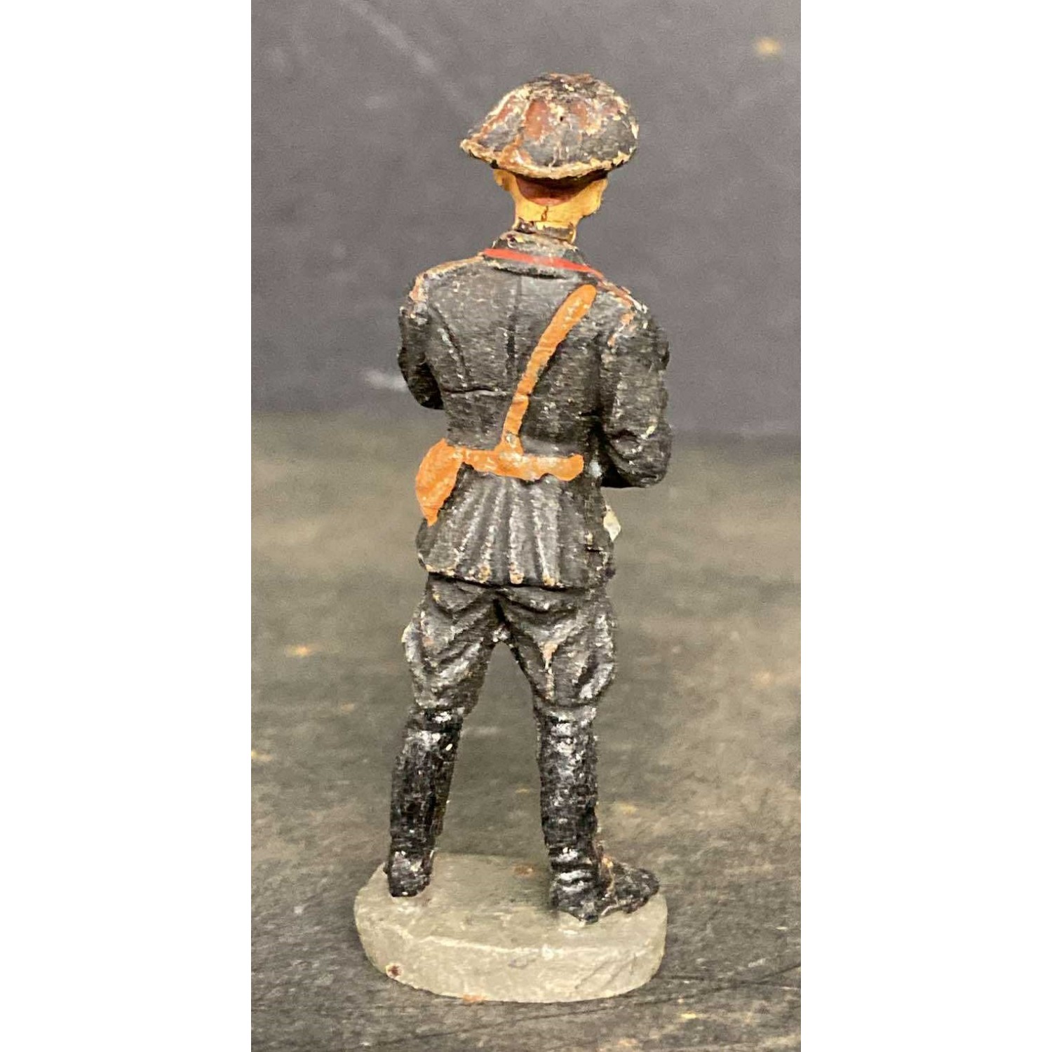 Elastolin Soldier Tank Officer, Panzer, with map