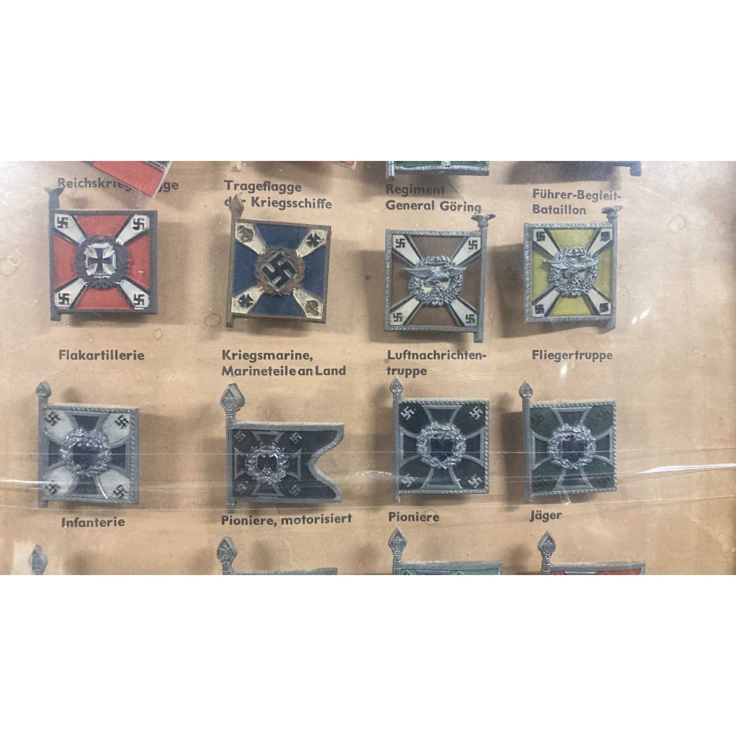 WHW Complete series of German Army battle flags from the 1930s and 1940s