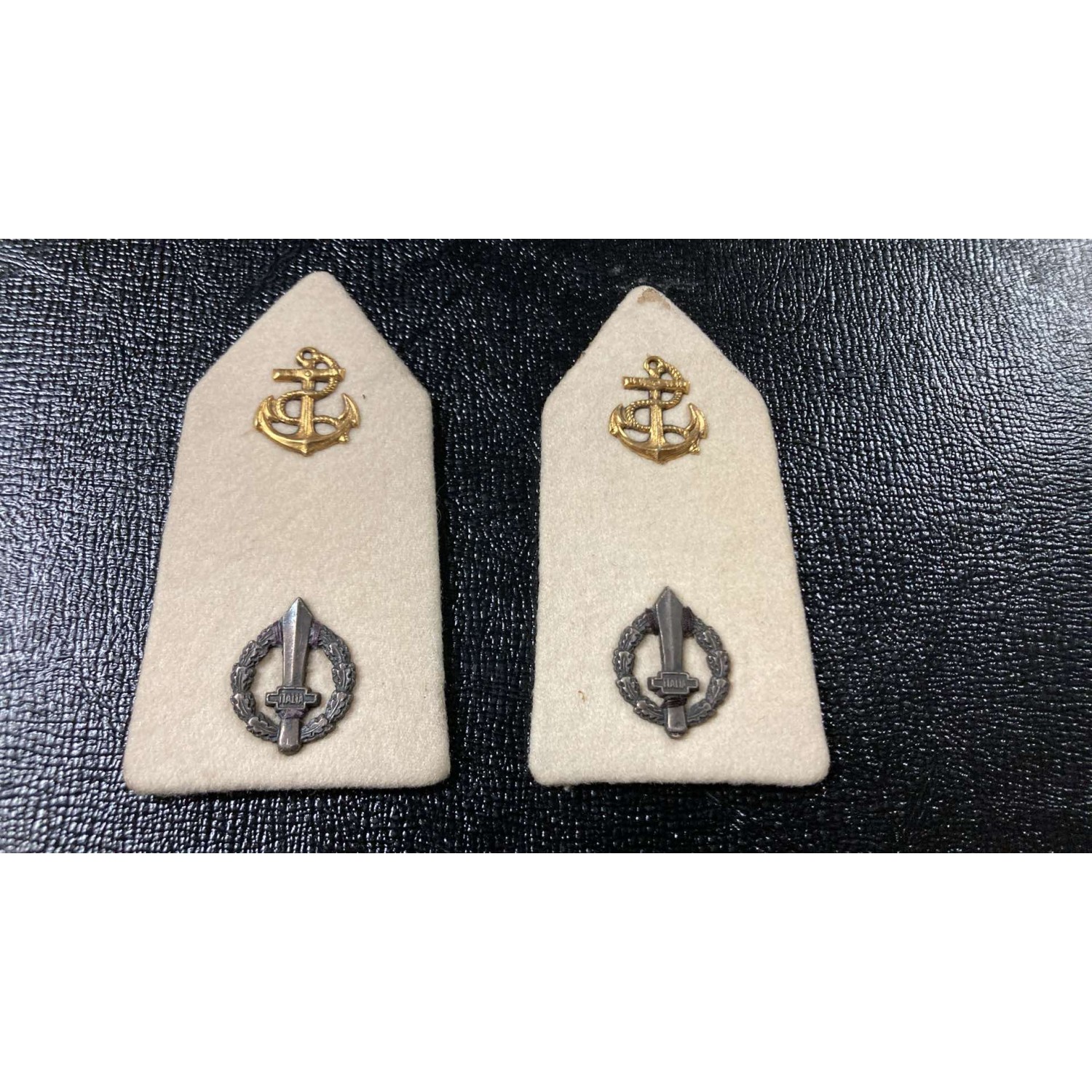 Interesting and rare pair of collar tabs for the uniform of the Decima ...