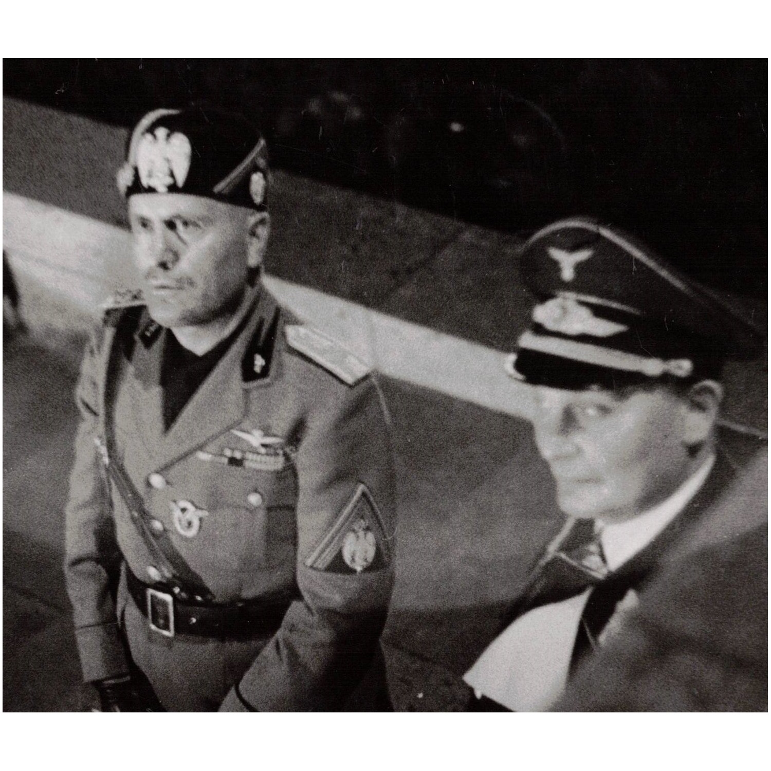 Foto Istituto LUCE visita del Duce in Germania , Mussolini e Goering
